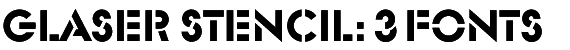 T.26 Digital Type Foundry | Fonts : Glaser Stencil