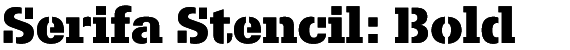 T.26 Digital Type Foundry | Fonts : Serifa Stencil