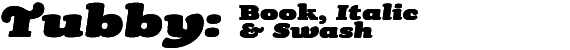T.26 Digital Type Foundry | Fonts : Tubby