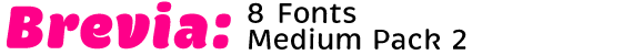T.26 Digital Type Foundry | Fonts : Brevia Medium Pack 2