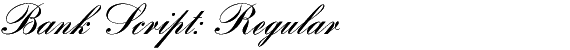 T.26 Digital Type Foundry | Fonts : Bank Script