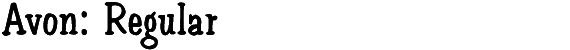 T.26 Digital Type Foundry | Fonts : Avon