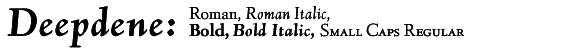 T.26 Digital Type Foundry | Fonts : Deepdene