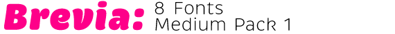 T.26 Digital Type Foundry | Fonts : Brevia Medium Pack 1